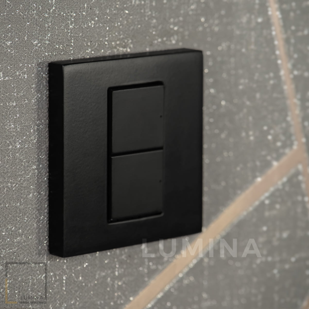 Matte Black Contemporary Faceplate - LUMINA Ltd