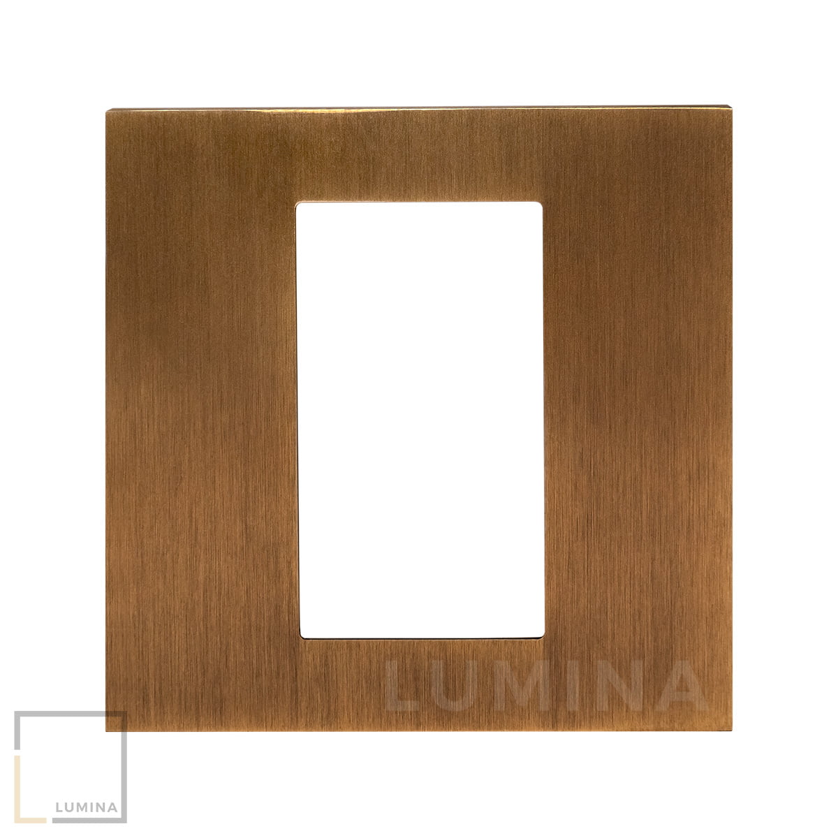 Antique Bronze 1 Contemporary Faceplate - LUMINA Ltd