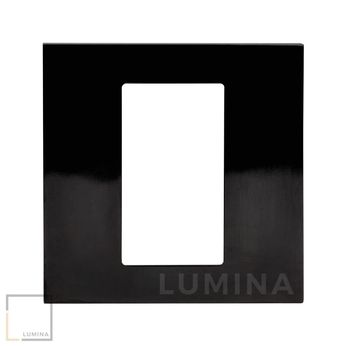 Brushed Black Contemporary Faceplate - LUMINA Ltd