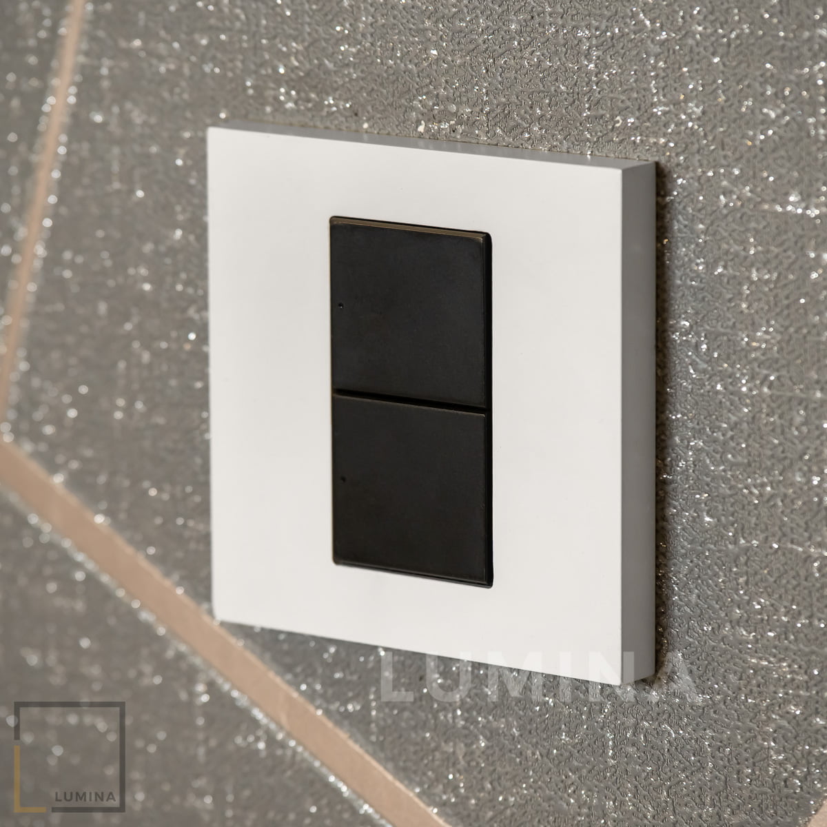 Matte White Contemporary Faceplate - LUMINA Ltd