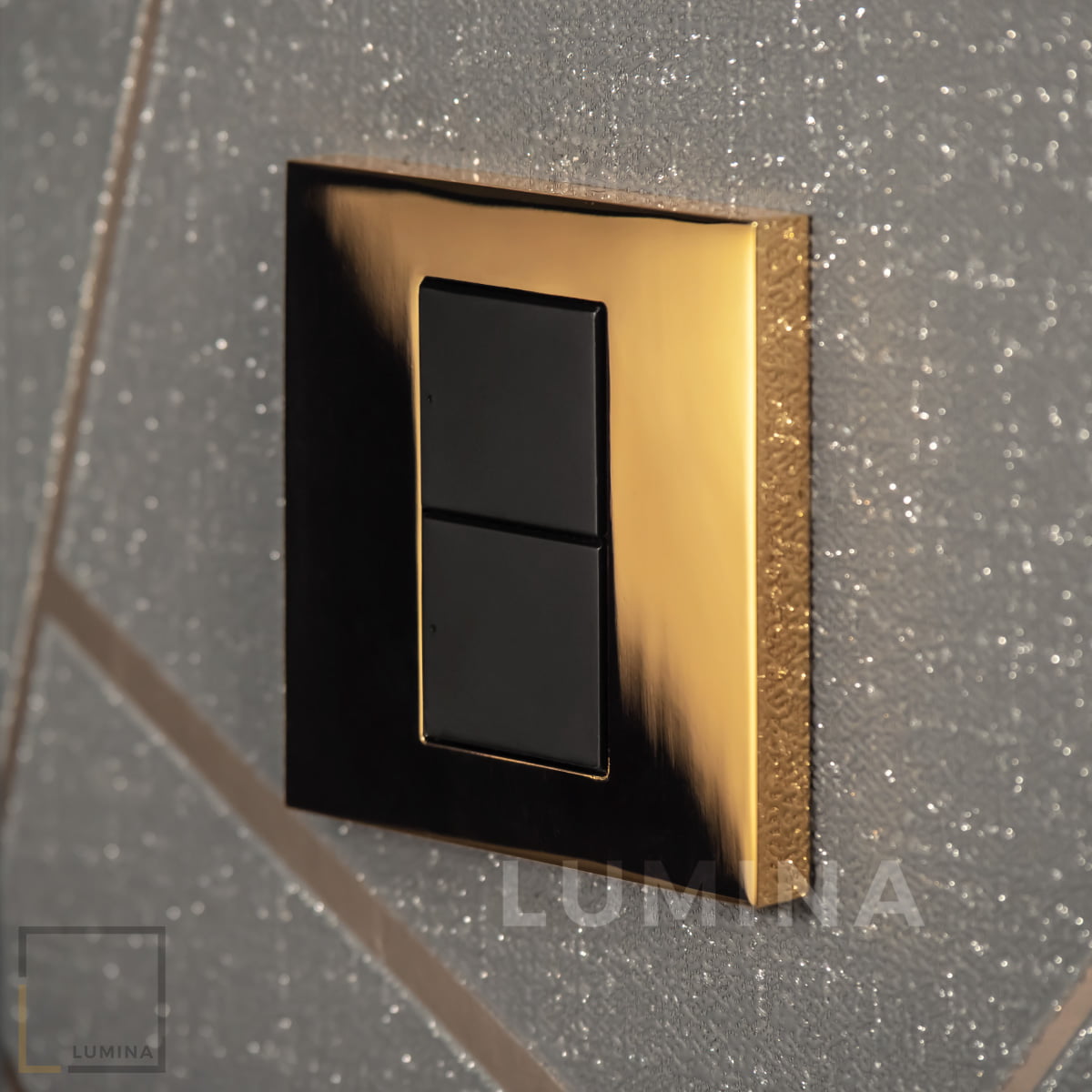 Polished Brass Contemporary Faceplate - LUMINA Ltd