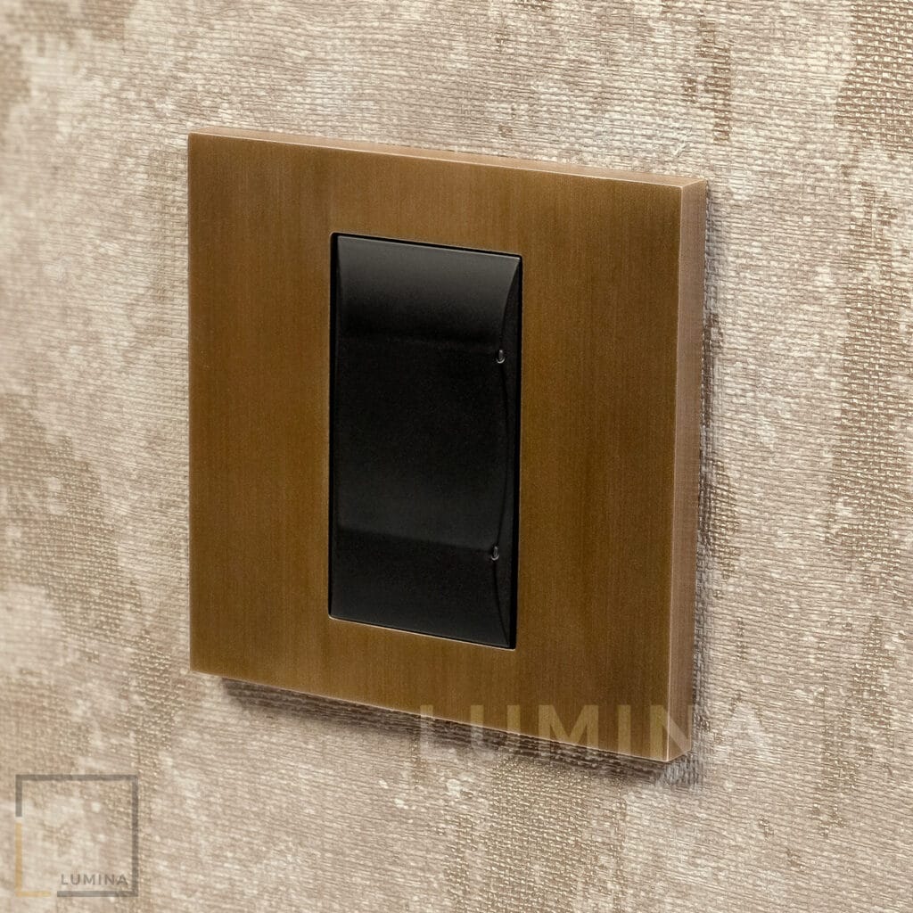 Antique Bronze 1 Traditional Faceplate - LUMINA Ltd
