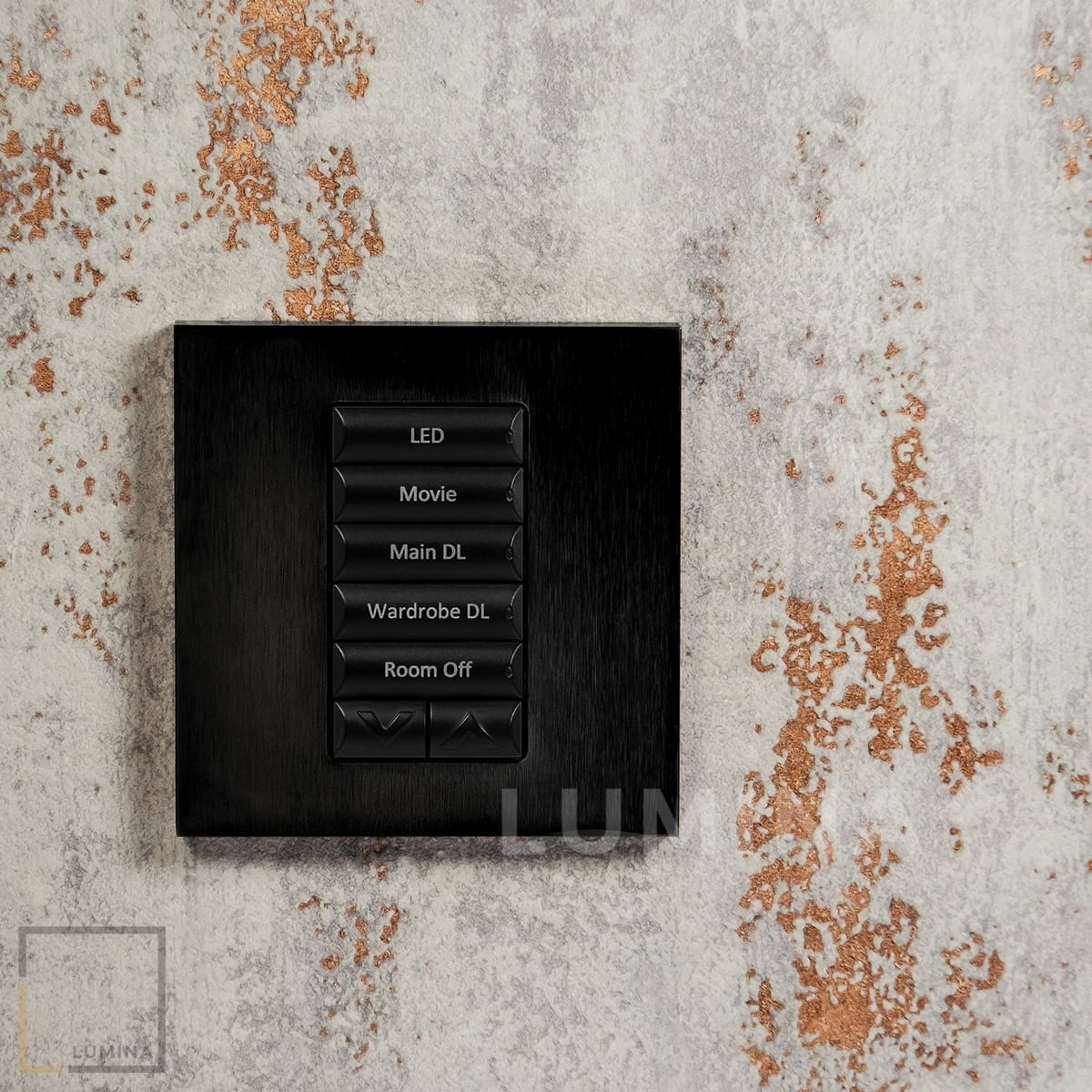 Brushed Black Traditional Faceplate - LUMINA Ltd